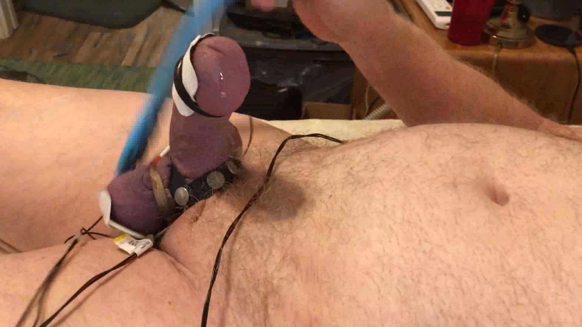 Cock Twitches With Estim Pulse And Precum Flows As I Slap An 114 Pics
