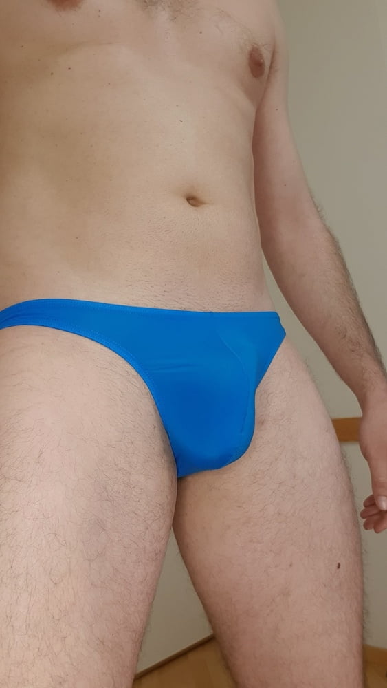 Blue Briefs Bulging 14 Pics Xhamster